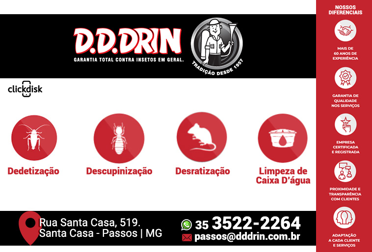 DD DRIN DEDETIZADORA E CONTROLE DE PRAGAS