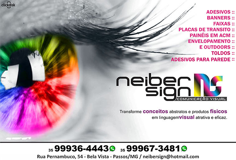 NEIBER SIGN COMUNICAÇÃO VISUAL, 3522-3014 - Click & Disk