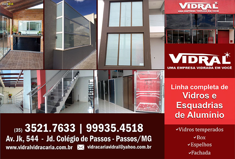 VIDRAL VIDRAÇARIA, 3521-7633 - Click & Disk