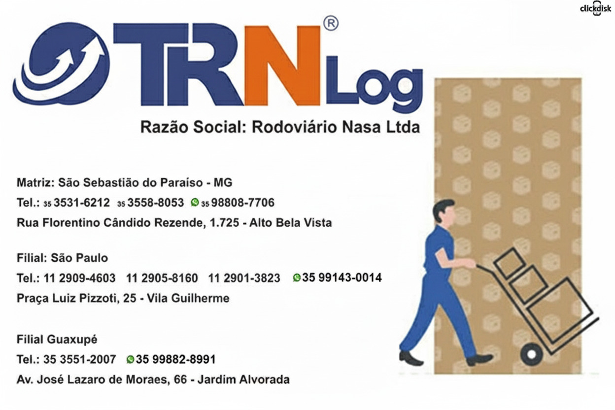 Banner .TRANSPORTADORA TRN LOG - RODOVIÁRIO NASA